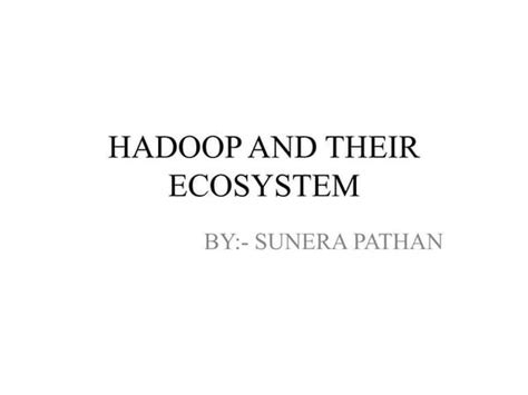 Hadoop Technology Ppt
