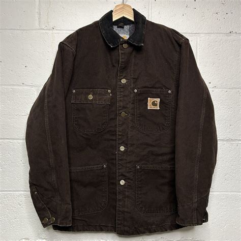 Carhartt Vintage Carhartt Blanket Lined Chore Coat Dark Brown” 2024