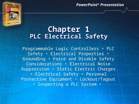 PPT PowerPoint Presentation Chapter 1 PLC Electrical Safety Programmable Logic Controllers