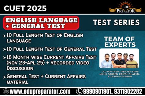 Cuet 2026 General Test And English Mock Test Edupreparator