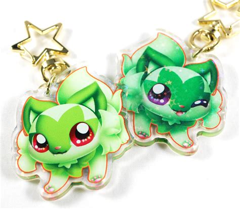 Sprigatito Chibi Fanart Keychain Clinkorz