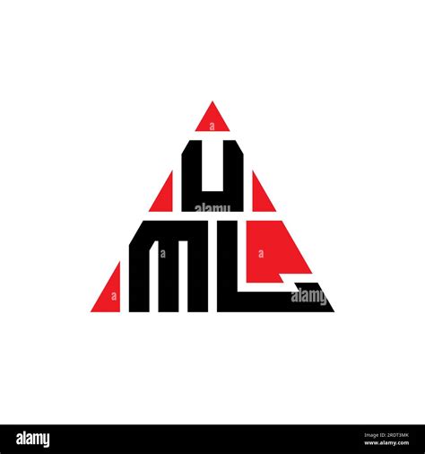 Conception De Logo De Lettre Triangle Uml Avec Forme De Triangle Monogramme De Conception De