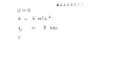 Solved Calculate The Velocity Of A Car In M S That Starts From Rest