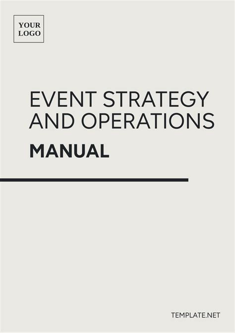 Free Operations Manual Templates Edit Online And Download