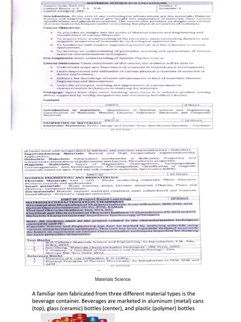 Material Science Ppt Autosaved Pdf