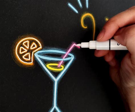 How To Draw A Neon Glow Effect 5 Steps With Pictures Instructables