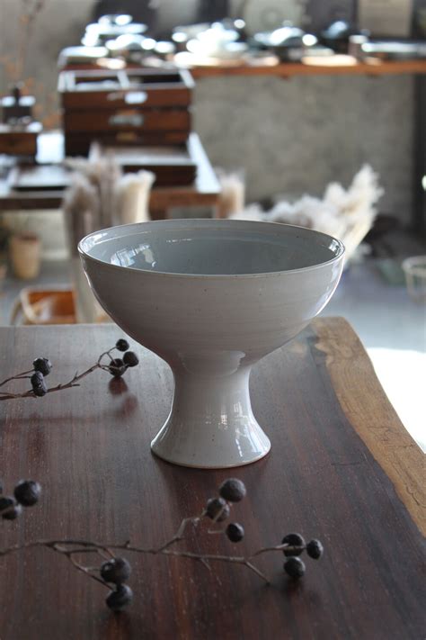 홀리 와이드 도자기 고블렛 화이트