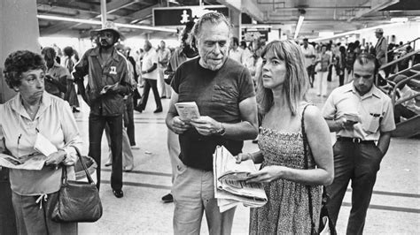 Charles Bukowski And Linda Bukowski In Bronze Promo Poster For