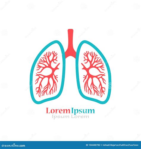 Lungs Vector Logo Stock Vector Illustration Of Apparatus 104440782