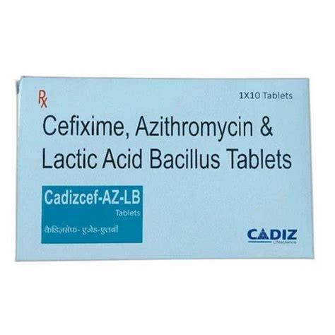 Cefixime Azithromycin Lactic Bacillus Tablets At ₹ 940 Box Finxime Az Tablets In Indore Id
