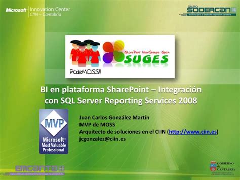 Ppt Bi En Plataforma Sharepoint Integración Con Sql Server Reporting Services 2008