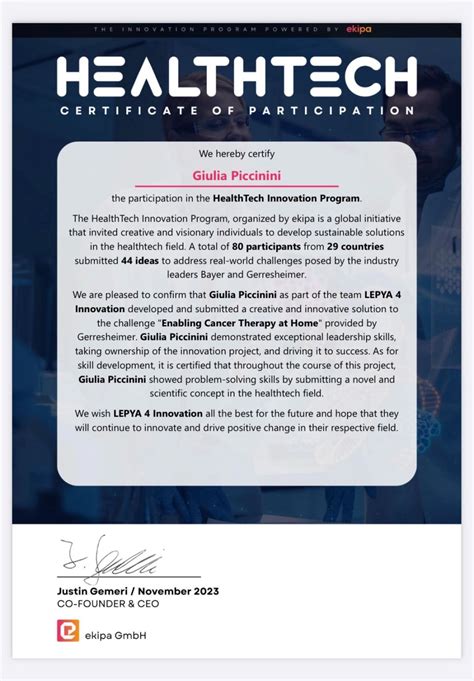 Giulia Piccinini On Linkedin Im Happy To Share The Conclusion Of My