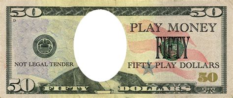 Printable Blank Dollar Bill Template