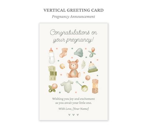 Free Psd Pregnancy Announcement Template