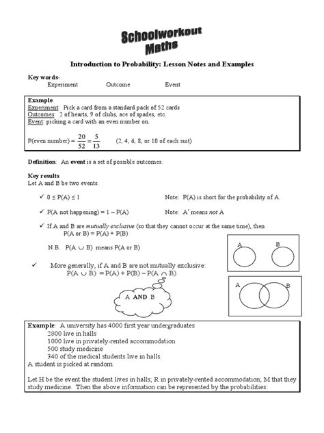 An Introduction To Probability Key Concepts Examples And Techniques