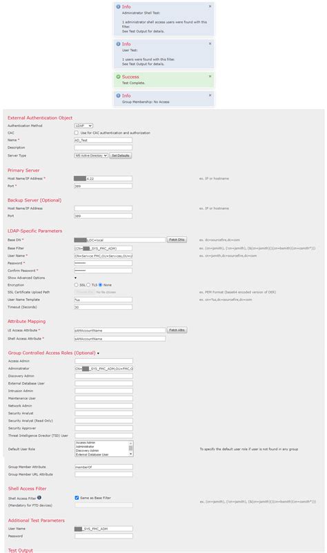 Fmc External Authentication Ldap Issues Cisco Community