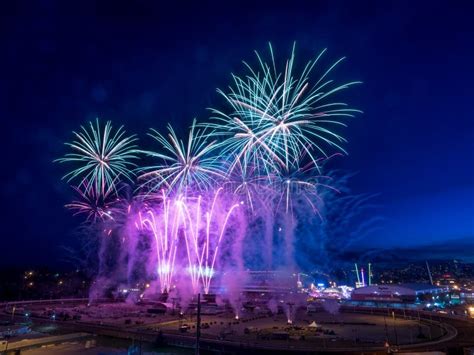 Fireworks At The The Calgary Stampede Editorial Image Image Of