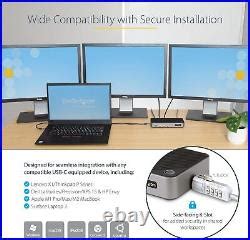 Startech Com Usb C Triple Monitor Docking Station Hdmi Dp Triple K Usb C Dock Usb Docking Station