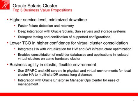 Customer Overview Oracle Solaris Cluster Enterprise Edition Ppt