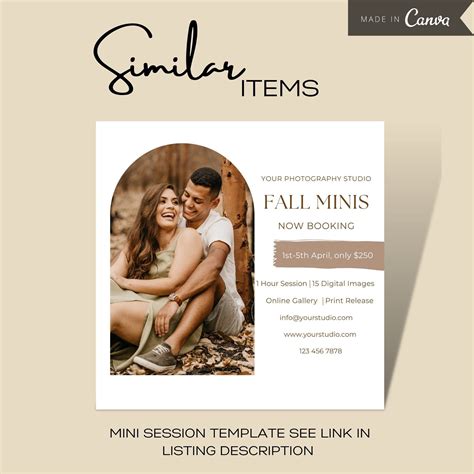 Easter Mini Session Template Mommy And Me Minis Editable Canva Mothers Day Mini Session