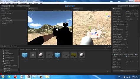 How To Create Fps Game In Unity 3d Part 3 Basic Shooting Youtube