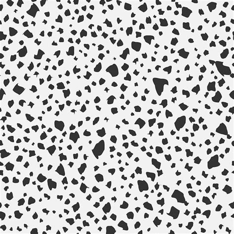 Premium Vector Stains Seamless Pattern Monochrome Vector Illustration