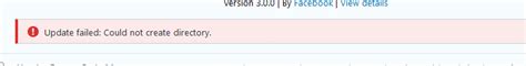 Wordpress Update Failed Could Not Create Directory Error Message