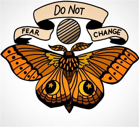 Orange Butterfly With Ribbons And Inspirational Quote