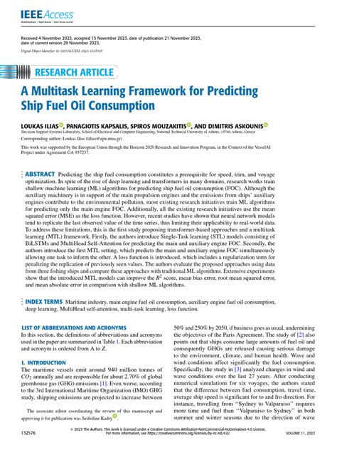 A Multitask Learning Framework For Predicting Ship Fuel Oil Consumption