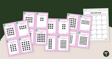 Multiplication With Arrays Task Cards Teach Starter