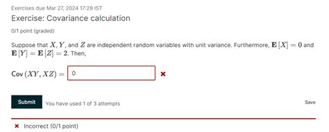 Exercises Due Mar IST Exercise StudyX