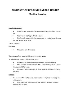 Unit Mlt Part It Contains Machine Learning Notes Of Unit
