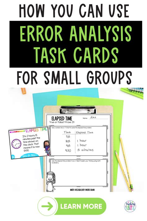 Error Analysis Activities For Upper Elementary Math Task Cards For Small Groups
