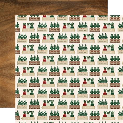 A Cozy Christmas Warm Wishes 12x12 Patterned Paper Echo Park Paper Co
