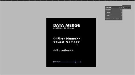 indesign cc data merge youtube