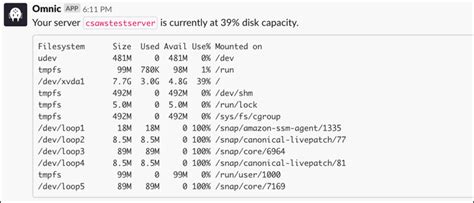how to view and monitor disk space usage from the linux command line