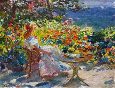 Anatoly Belonog 1946 Jeune Femme Terrasse Sur La Mer Catawiki