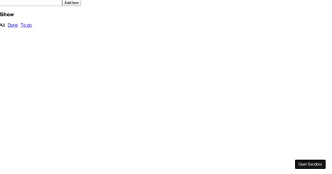 Todolist React Redux Codesandbox