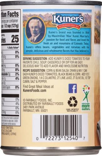 Kuners Diced Tomatoes 14 5 Oz Frys Food Stores