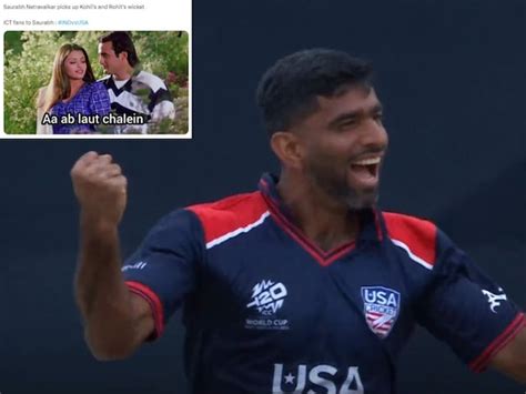 Come Back To India Memes Fly After Saurabh Netravalkar Takes Kohli Rohits Wicket In Ind Vs