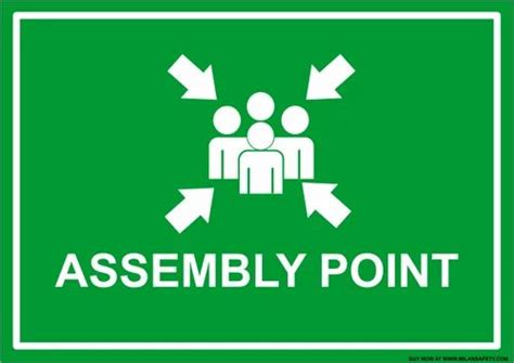 Assembly Point Signage At ₹ 45 00 Safety Signage Id 2853322601812