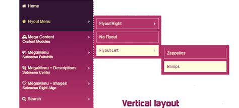 Joomla CSS3 Mega Menu Extension JoomlaUX