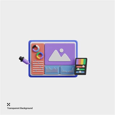 Premium Psd 3d Illustration Of Dynamic Color Grading Practices