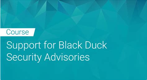 black duck binary analysis support for black duck security advisories