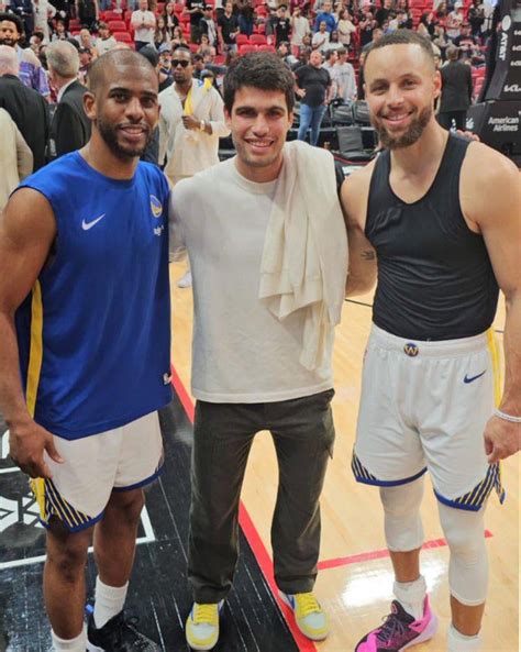 Carlos Alcaraz Se Fotografió Con Chris Paul Y Stephen Curry En La