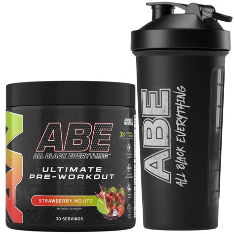 Applied Nutrition Bundle Abe Pre Workout 375g Abe Black Shaker All