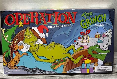 Dr Seuss The Grinch Operation Silly Skill Game Christmas T 2024