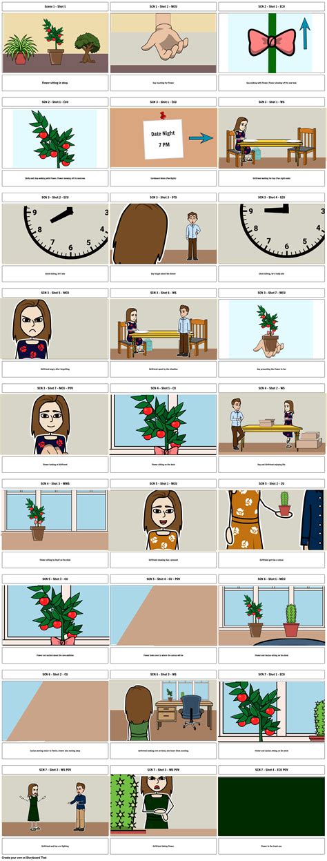 The Flower Storyboard By Camerongant