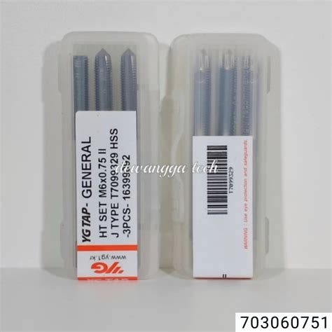 Jual Hand Tap Yg1 M6x075 Ht Set M6 X 075 Tap Ulir Halus M6 Kota Bekasi Dewangga Tech