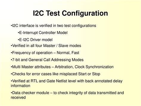 PPT VERIFICATION OF I C INTERFACE PowerPoint Presentation Free Download ID